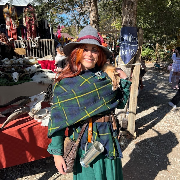 Scottish Arisaid or Earasaid - A-L Tartans - Homespun Wool Blend - Etsy