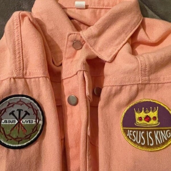 I Love Jesus Patch Punk Patch Christian Patch Sew on Embroidery Patch ...