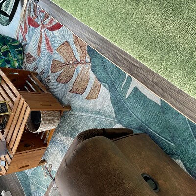 Tropical Area Rugexotic Runnerpalm Leaf Non Slip Carpetherbs Paradise ...