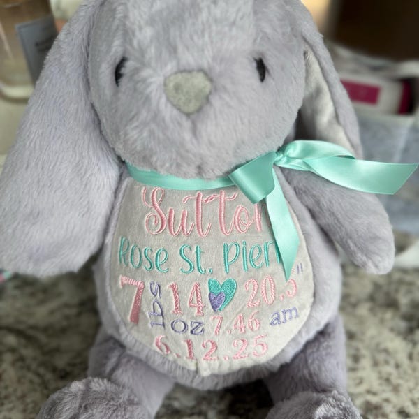 Personalize Stuffed Animal With Name, Child Birthday Gift, You Pick Animal - Etsy