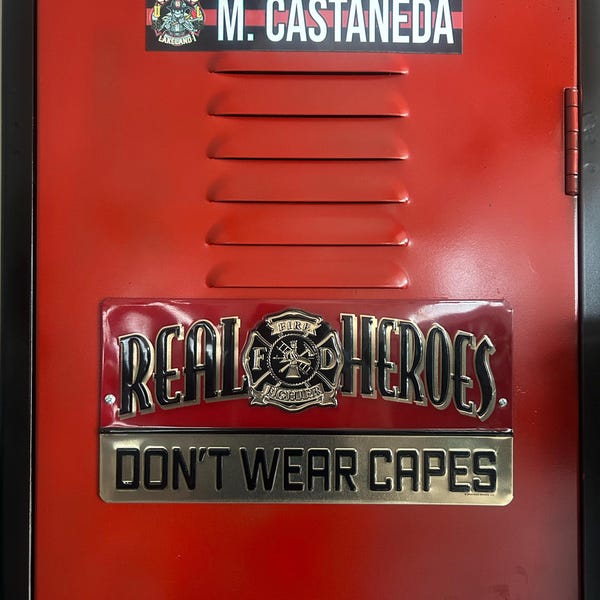 Firefighter Locker Tag - Etsy