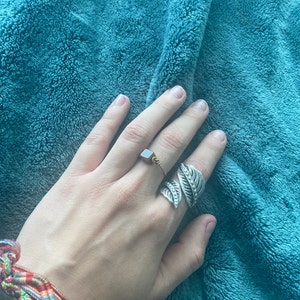 Adjustable Boho Ring, Wide Band Ring, Boho Silver Ring, Silver Chunky ...