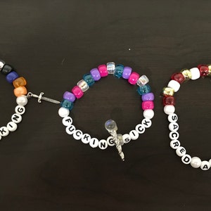 Custom-made X-base, Peyote, UFO, Carousel, Epic, Rotating Kandi Cuffs ...