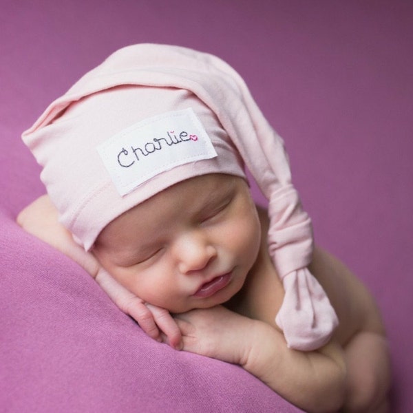 Purple Newborn, Gift for Her,personalized Newborn Hat, Lavender,baby ...