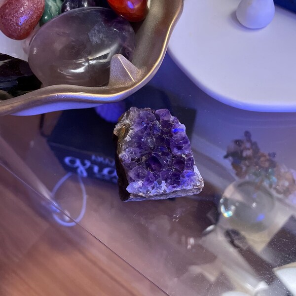 Natural Amethyst Geode Cluster- Purple Quartz Crystal Cluster-mineral ...