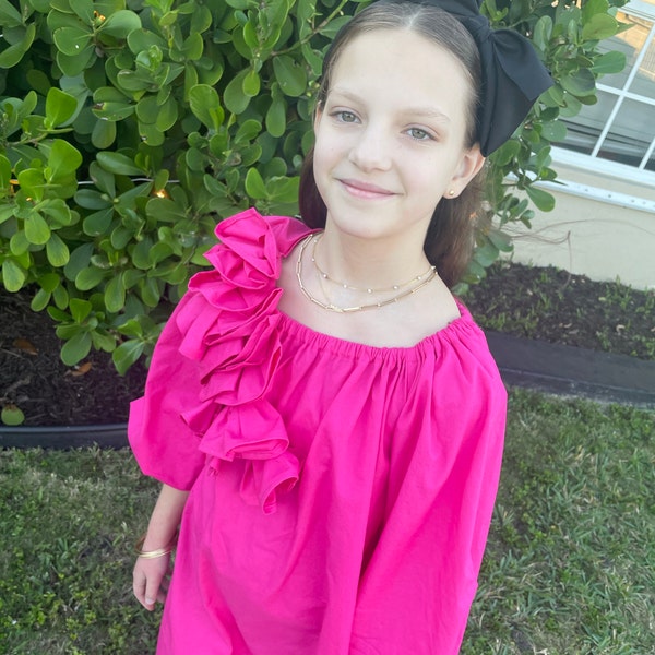 Puff Sleeve Girls Babydoll Dress PDF Sewing Pattern in Sizes 1Y-10Y +tutorial - Etsy