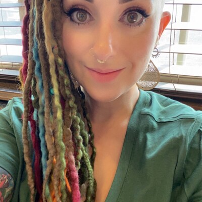 Dark Sprite Half Set of Wool Dreadlocks - Etsy