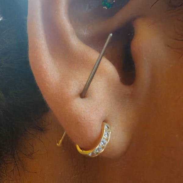 16G Titanium Tiny Ball CBR Septum, Internally Threaded Nose Ring ...
