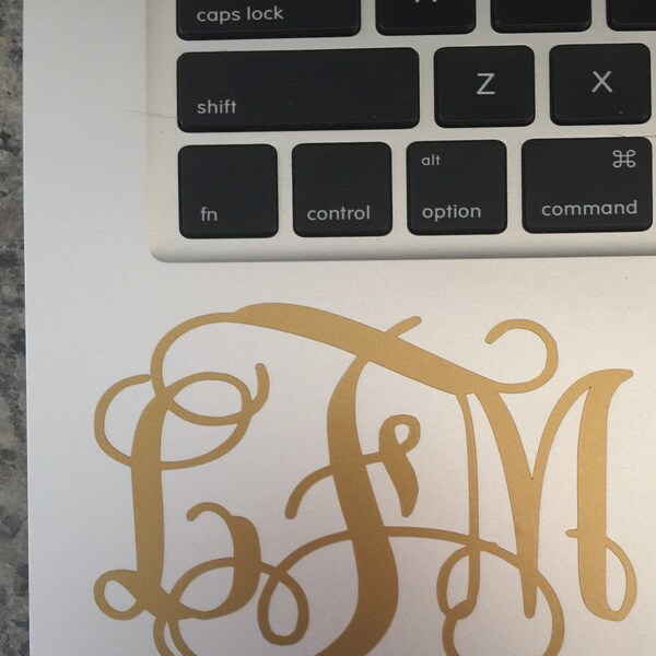 Vinyl Monogram Decal - 3 Inch - Etsy