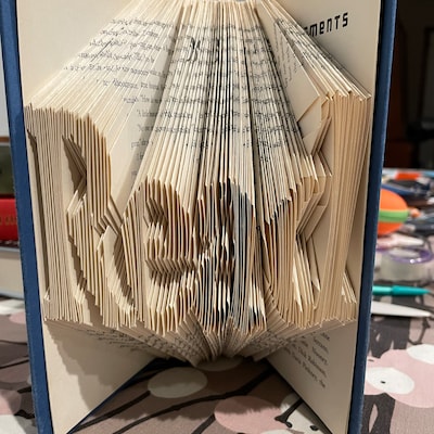 READ Book Folding Pattern 195 Folds 390 Numbered Pages. PDF Digital ...