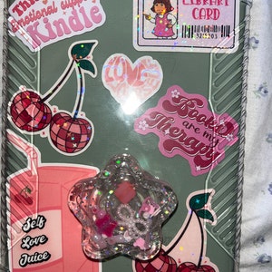 Hand Necklace Sticker Kindle Sticker Bookish Sticker Book Lover Sticker ...