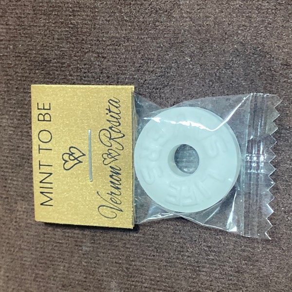 Editable Wedding Mint Favors, Mint to Be, Custom Mints, Heart Theme ...