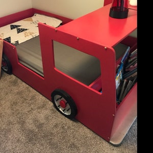 Fire Truck Bed PLANS plans Only, Create a Fireman Themed Bedroom for ...