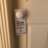 Personalized Door Knob Hanger - Zoom in Progress Door Sign - Virtual ...