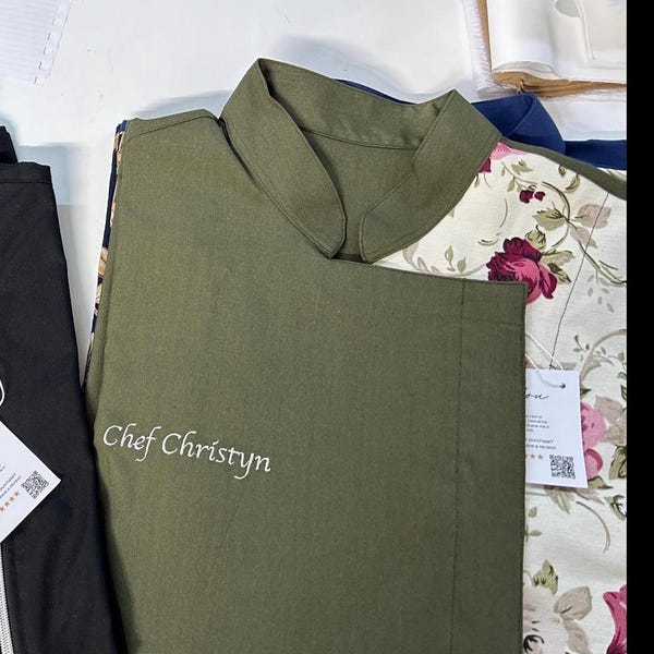 Denim Personalized Chef Coat for Men and Women Chef Jacket Chef Gift ...