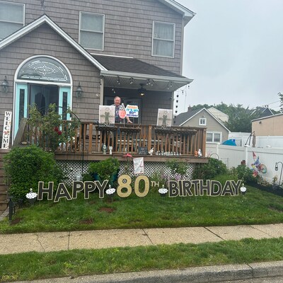 Small 80th Birthday DIY Shaped Paper Cut Outs Adult 80th - Etsy