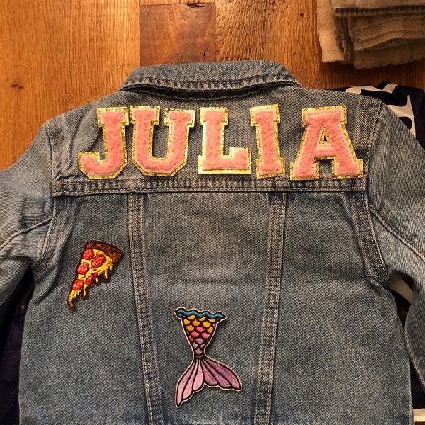 Chenille Number Patches for Clothing 3 Inch Number Patches Trimmed in ...