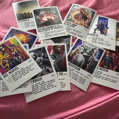 Marvel MCU Mini Poster Prints, Movies and TV Shows 6x4inch, physical ...