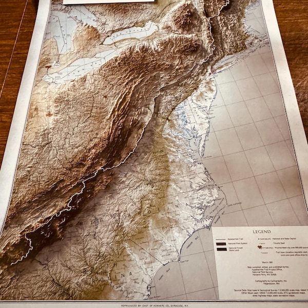 Korea Topographic Map Poster | Minimalist Original Design | Giclee Wall ...
