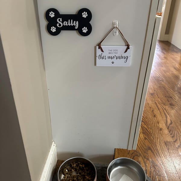 Personalized Dog Name Sign | Custom Pet Name Wall Decor | Dog Room Sign ...