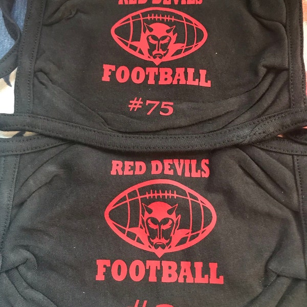 Red Devils Football High School College SVG File Cutting, DXF, EPS ...
