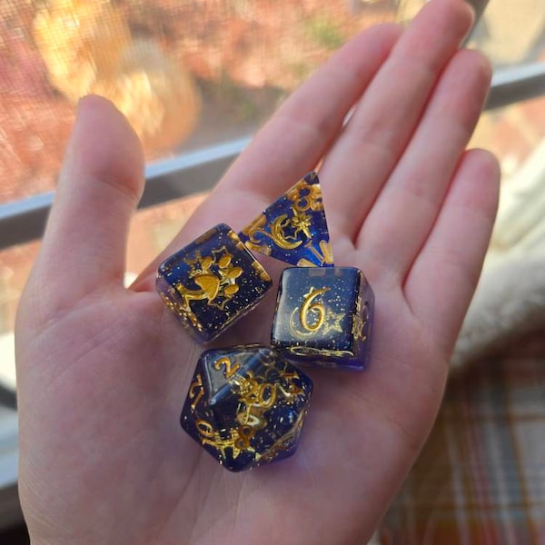 Shadowy Forest Dnd Dice Set, Polyhedral Dice, D&D Dice, Dungeons and ...