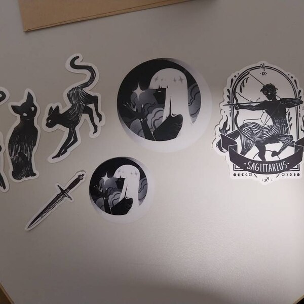 Black Raven Stickers | Vinyl Sticker Waterproof Sticker Dark Fantasy ...