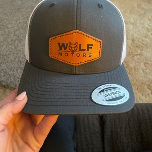 Custom Leather Patch Hats Retro Classics Trucker Snapback | Etsy