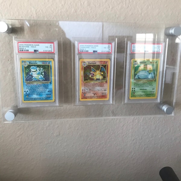 Pokemon Card PSA Slab Display Frame 3x1 - Etsy Australia