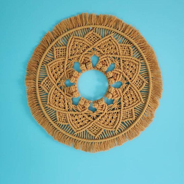 Macrame Pattern for a Two Toned Mandala, PDF File, Intermediate Skill Level, Digital Download ...