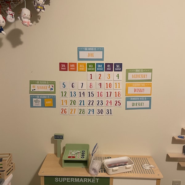 Morning Board Printable Bundle, Circle Time Activity, Weather, Calendar ...