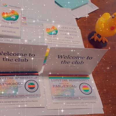 POLYAMOROUS Lifetime Membership Card Gay Pride Card LGBT Identity Card ...