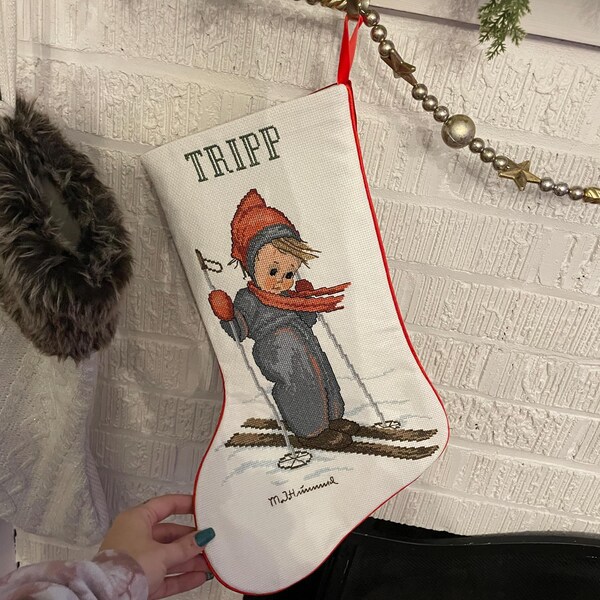 Christmas Stocking PDF Pattern Cross Stitch Embroidery Christmas ...