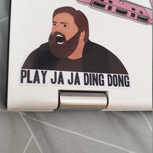 Ja Ja Ding Dong Sticker, Eurovision Fire Saga, Funny Meme Stickers ...