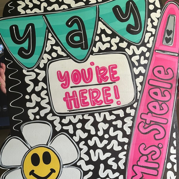 Door Hanger Template, Teacher Door Hanger Template, Classroom Door ...