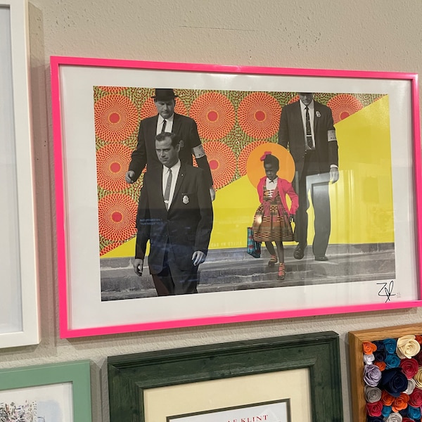 Ruby Bridges - Limited Edition Print - A4 or A3 Print - Digital Collage ...