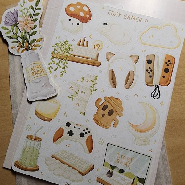 Sticker Sheet Coffee Break Sticker Breakfast Sticker Café Sticker ...