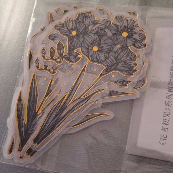 Die-cut Japanese School Girl Sticker Sheets, Translucent Hand-drawn ...