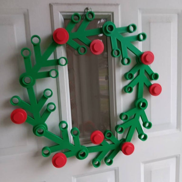 3D Printed Lego-inspired Giant Wreath - Etsy