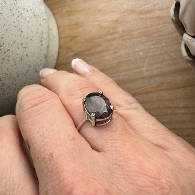 Extremely Rare Natural White Topaz Cat's Eye Cabochon Oval Shape ...