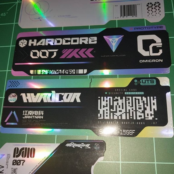 Futuristic Cyberpunk Decal Sticker Set 4pcs v10 - Etsy Canada