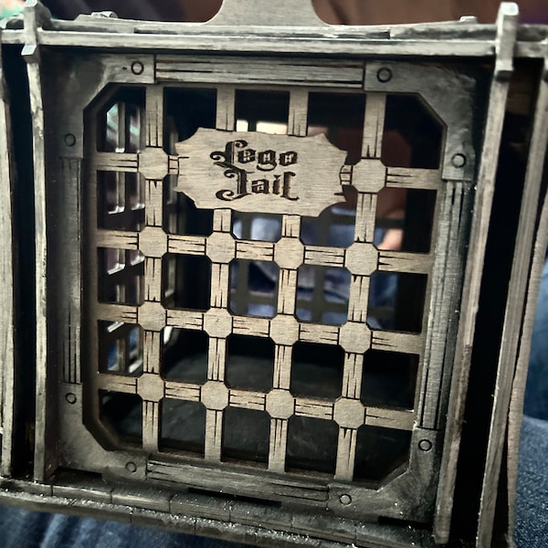 Dice Jail Laser Cut File: SVG, PDF, CDR (3mm-5mm Plywood) - Etsy