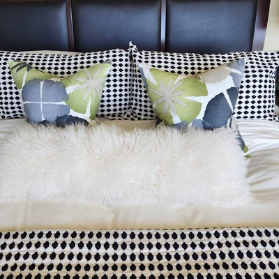 Kelly Ripa Home Flower Mania in Shell Decorative Pillow Cover. Accent ...