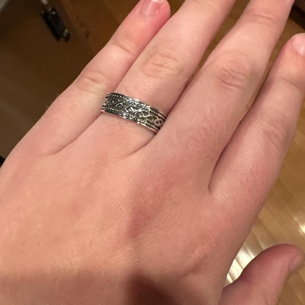 Elongated Silver Dome Ring // 925 Sterling Silver // Heavy Silver ...