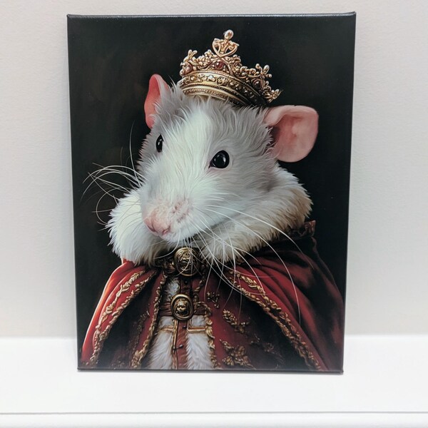 Custom Royal Rat Portrait | Personalized Renaissance Pet Art | Majestic ...