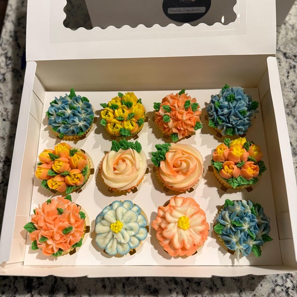 Cupcake Letter Boxes, Instruction Guide & Templates, Instant Download ...