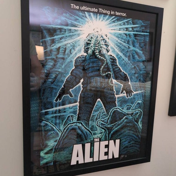 The Alien Thing - Mashup Poster Illustration - 3D and 2D Numbered ...