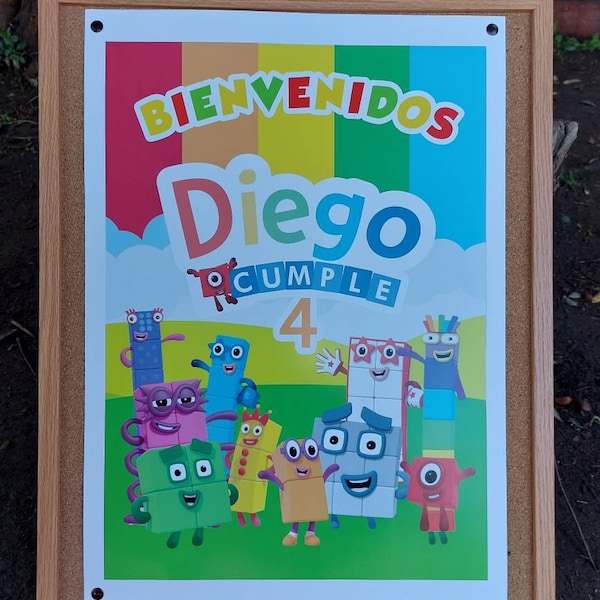 Numberblocks, Kit Imprimible, Logo Y Texto Personalizado, Numberblocks ...