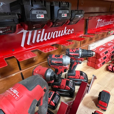 Milwaukee M18 Power Tool / Battery Holder / Organizer / Rack / Hanger ...