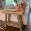 Natural A-frame Wrap Around Coffee Table - Etsy